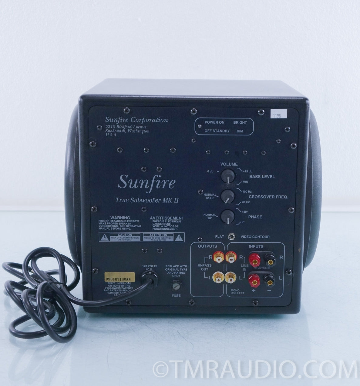 Sunfire True Subwoofer MKII Subwoofer — The Music Room