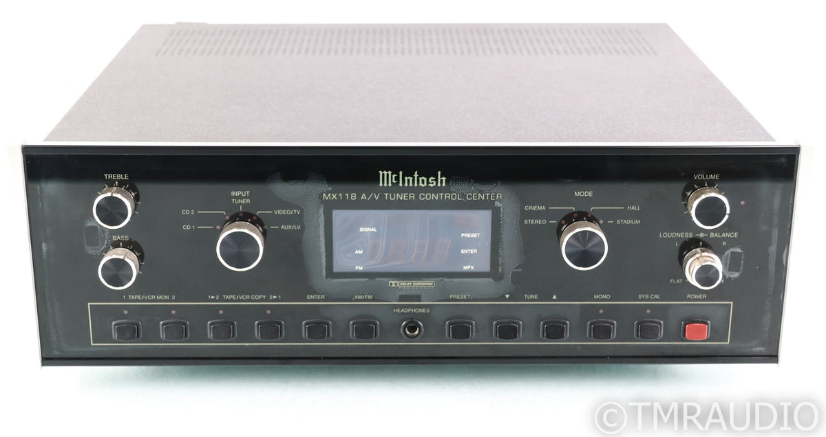 McIntosh MX118 Tuner / Home Theater Processor; MX-118; Remote — The ...