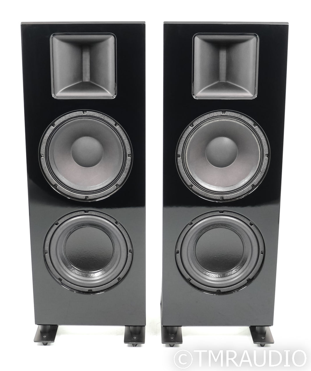 Spatial Audio X5 Premium Powered Open Baffle Speakers; Gloss Black Pai ...