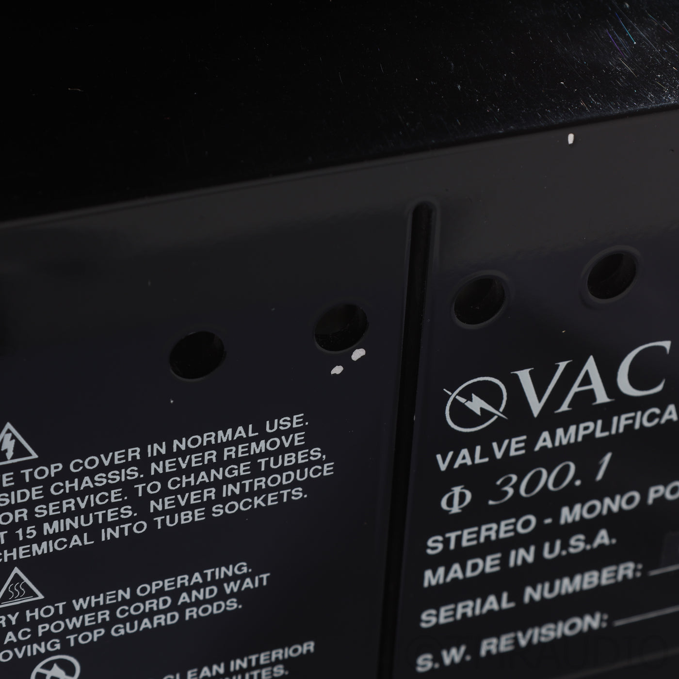 VAC PHI 300.1 Stereo/Mono Tube Power Amplifier — The Music Room