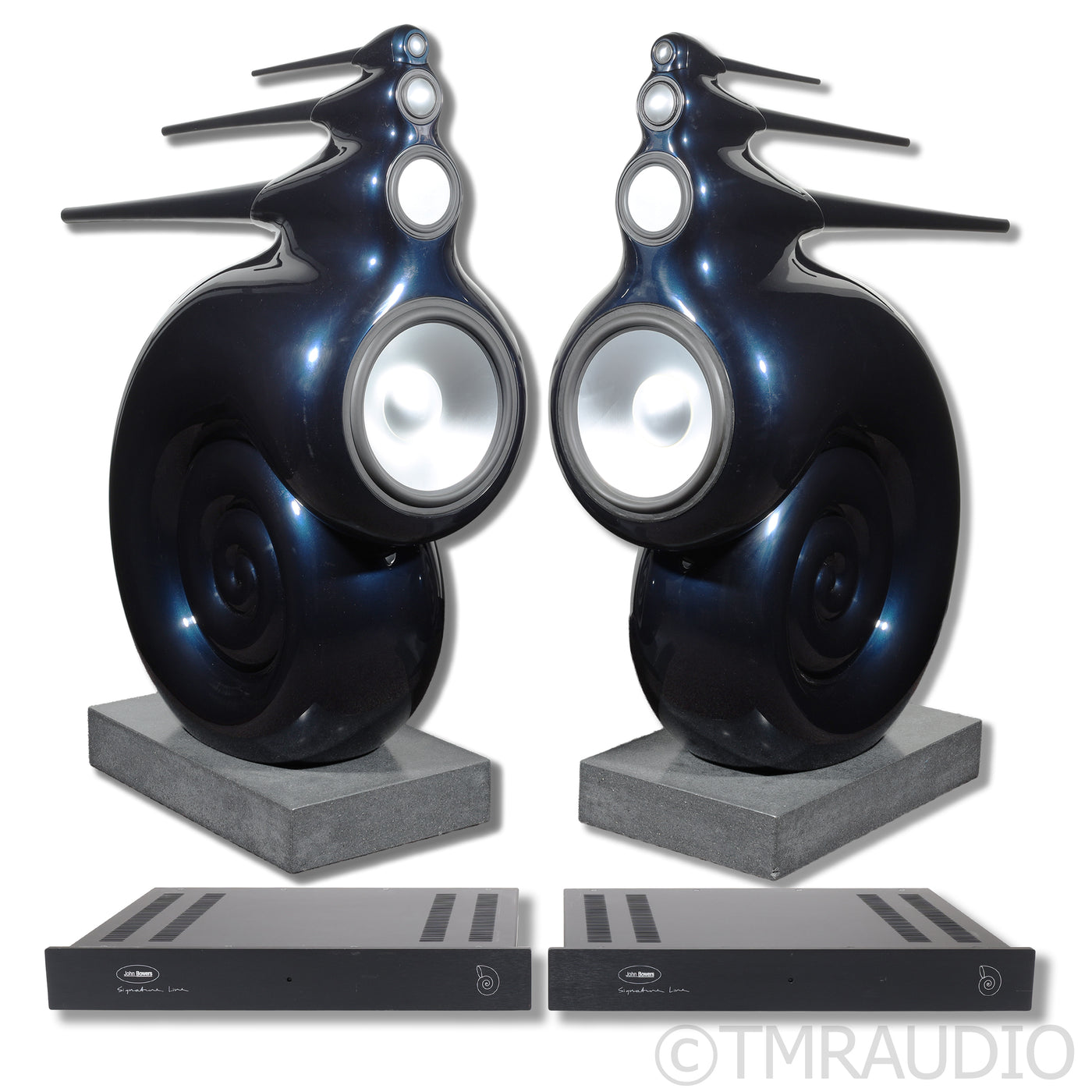 Bowers & Wilkins Nautilus Floorstanding Speakers; Midnight Blue — The ...