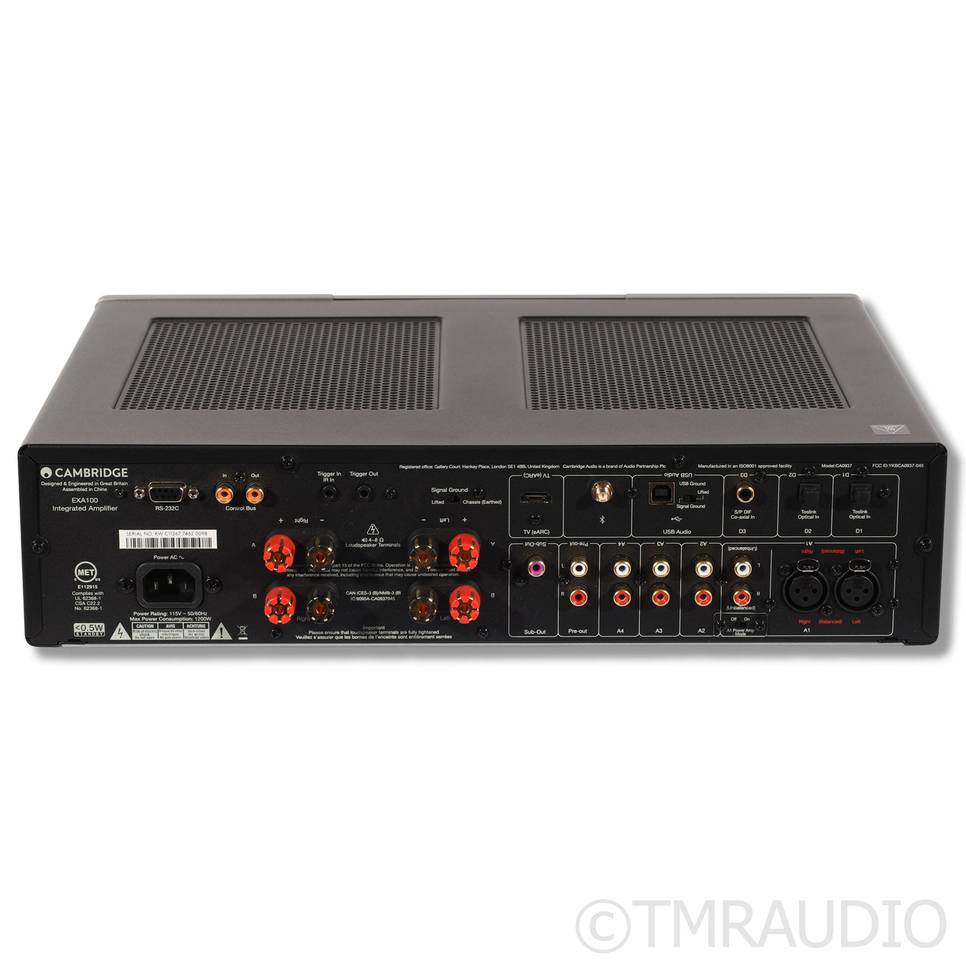Cambridge Audio EXA100 Integrated Amplifier; Built-In DAC; Bluetooth ...